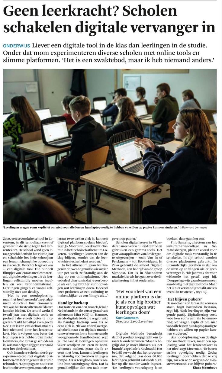 Lernova als 'eerste hulp bij lerarentekort'